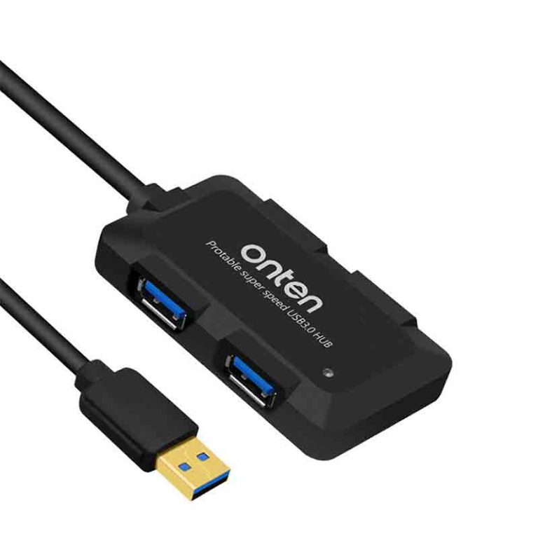Onten USB HUB 3.0 External 4 Port USB Splitter with Micro USB Power Port