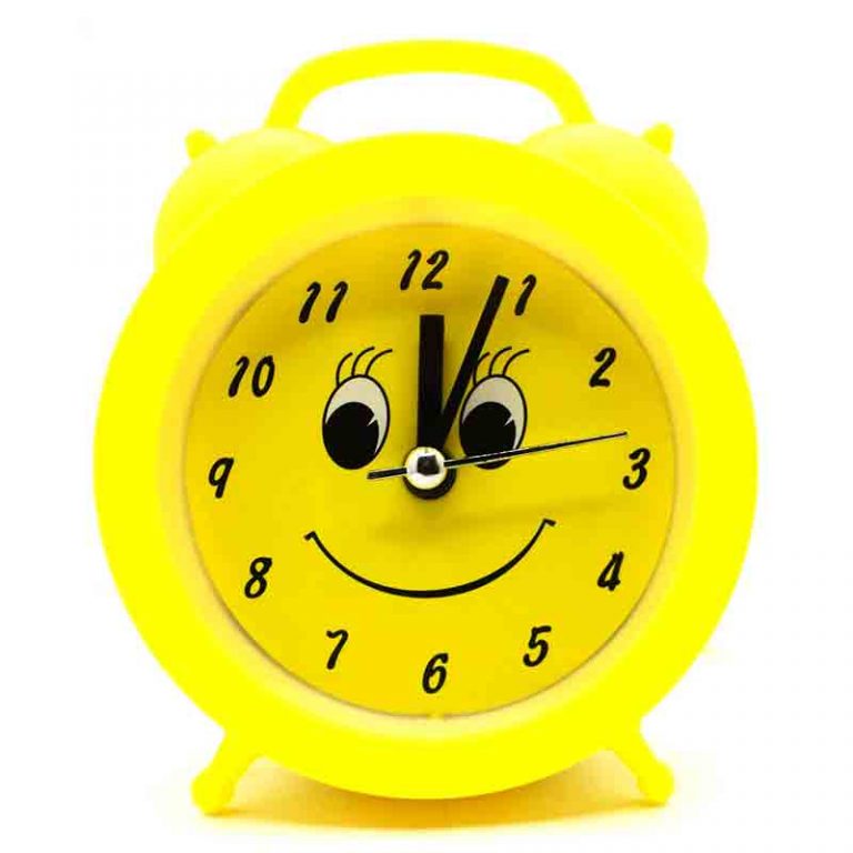 Smile shape Alarm Clock -Yellow | Ruperhat.com