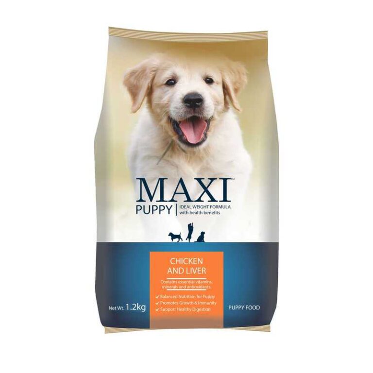 Maxi puppy dog food 1.2 kg - Chicken and liver | Ruperhat.com