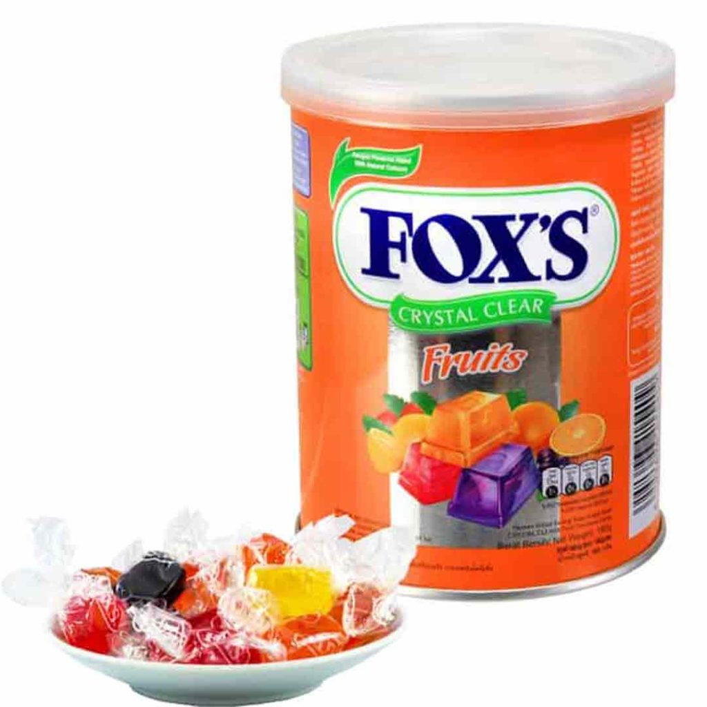 FOX Crystal Clear Fruits Candy - 180gm | Ruperhat.com