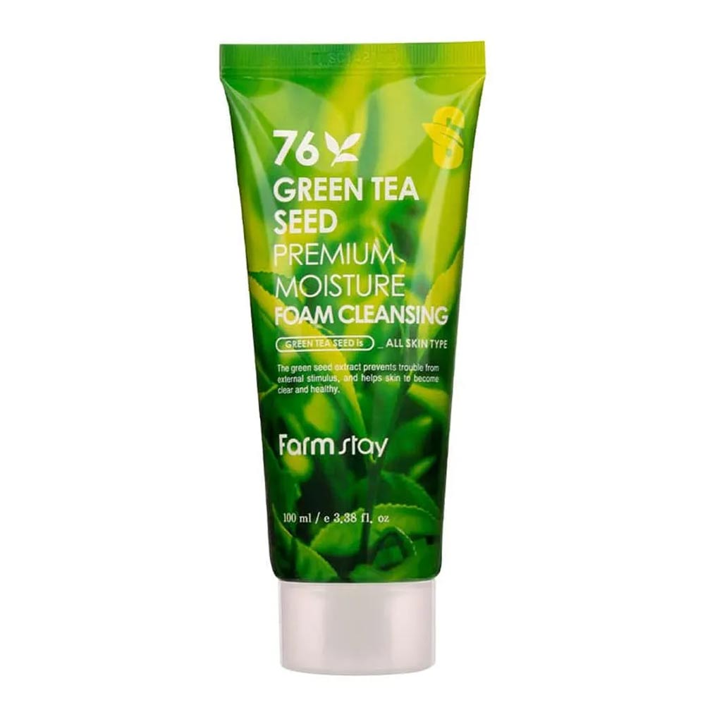 Farm Stay 76 Green Tea Seed Premium Moisture Foam Cleansing 100ml ...