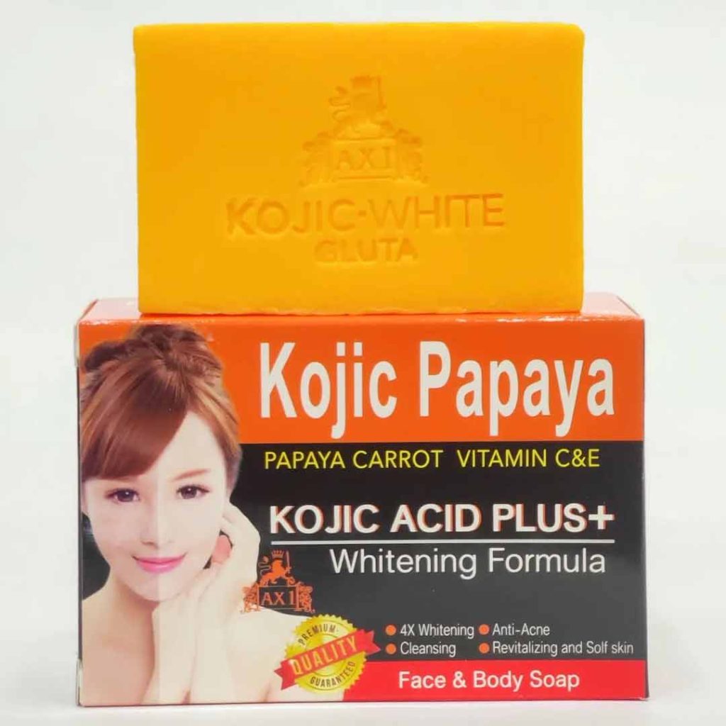 KOJIC PAPAYA KOJIC ACID PLUS SKIN WHITENING SOAP | Ruperhat.com