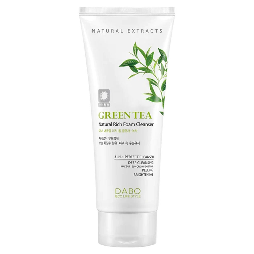 DABO Green Tea Natural Rich Foam Cleanser | Ruperhat.com