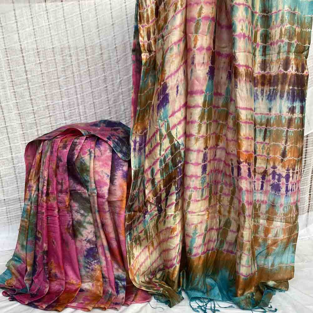 Shiburi Dye Silk Saree – 13