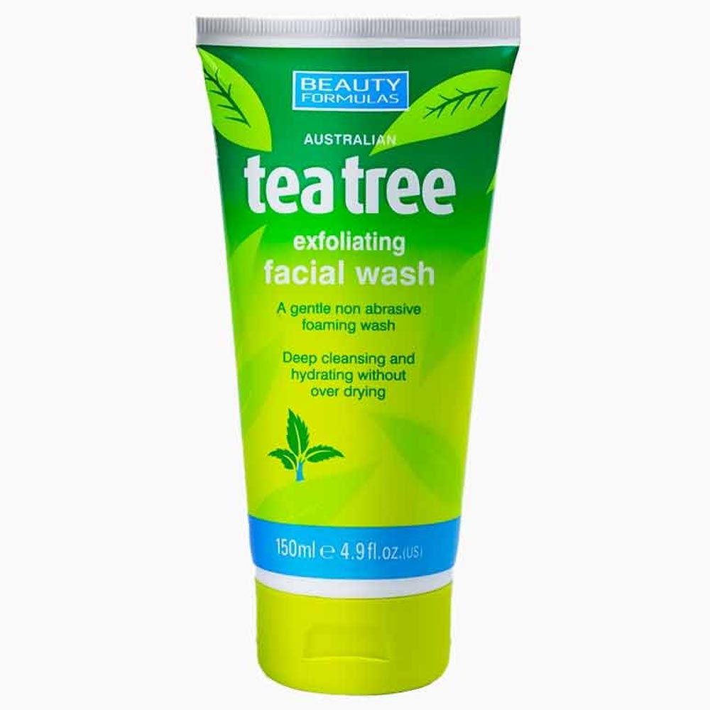 Beauty Formulas Tea Tree Exfoliating Facial Wash - 150ml | Ruperhat.com