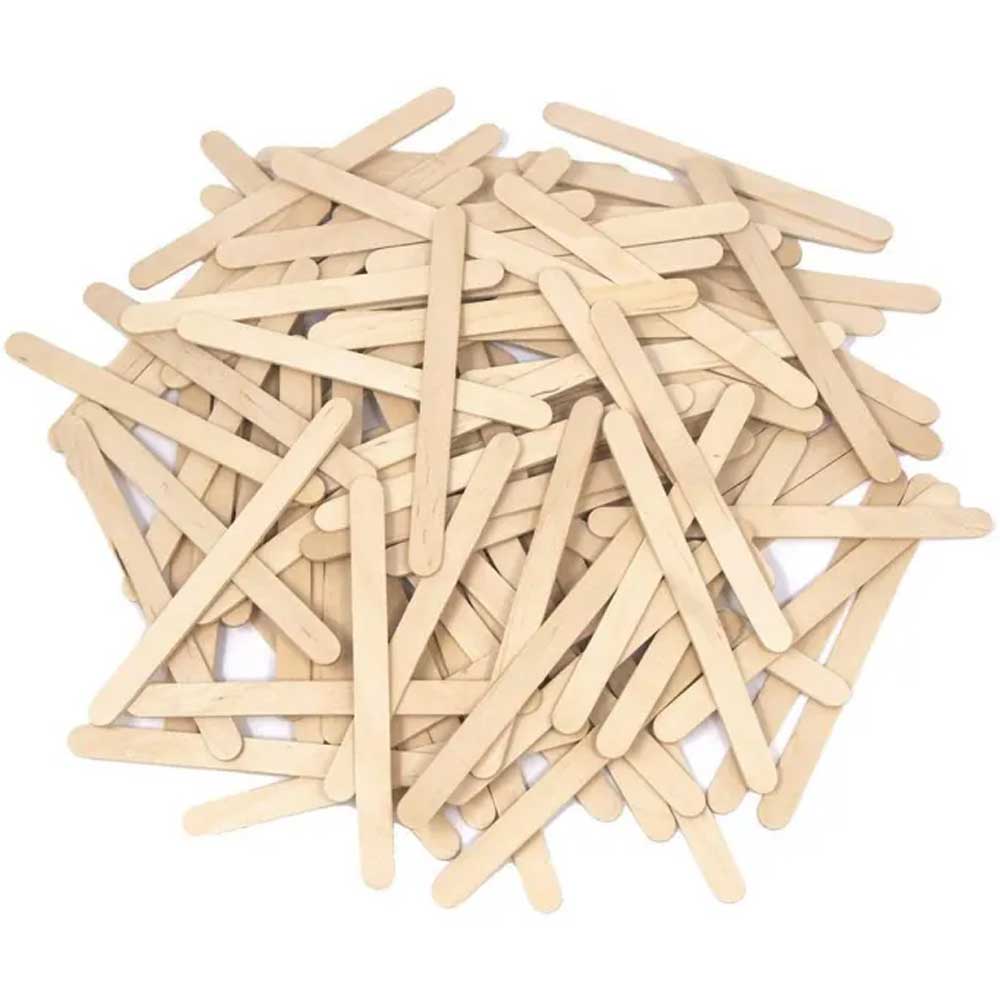 100 pcs wooden ice cream sticks | Ruperhat.com
