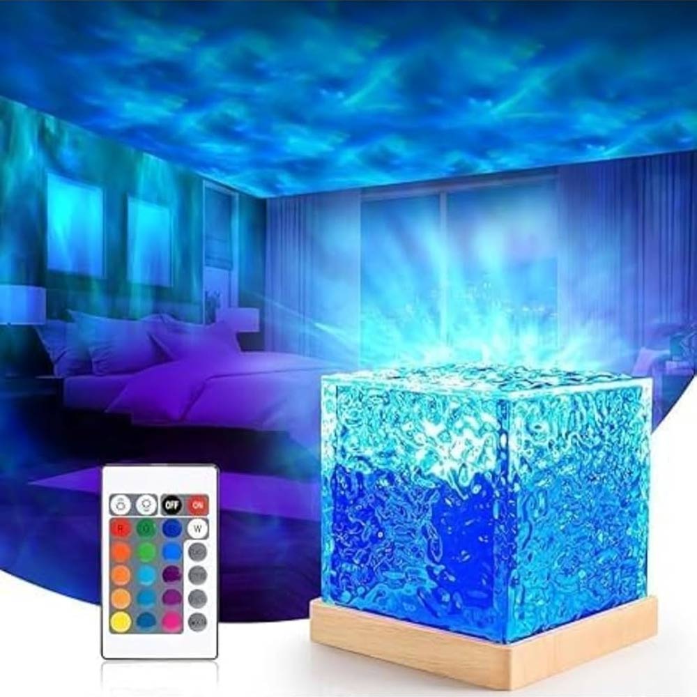 USB 16 in 1 Dynamic Water Pattern Night Light | Ruperhat.com