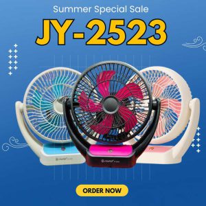 jy super Rechargeable portable USB Table Fan | Ruperhat.com